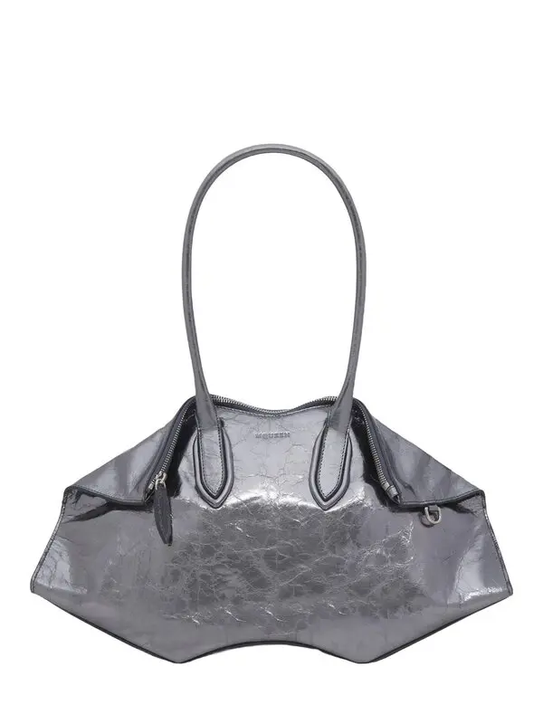 Alexander McQueen Manta Bag - Dark Silver