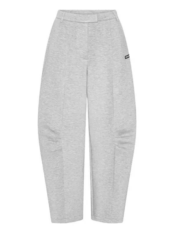 ROTATE BY BIRGER CHRISTENSEN Gathered Detail High Waisted Trousers - Light Gray