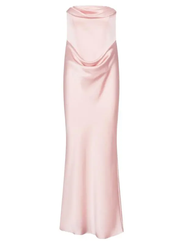 ROTATE BY BIRGER CHRISTENSEN Corsage Strapless Maxi Dress - Pink