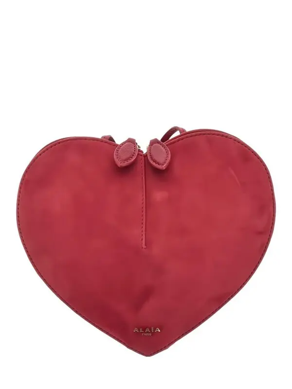 Alaïa Le Coeur Bi-material Bag - Red