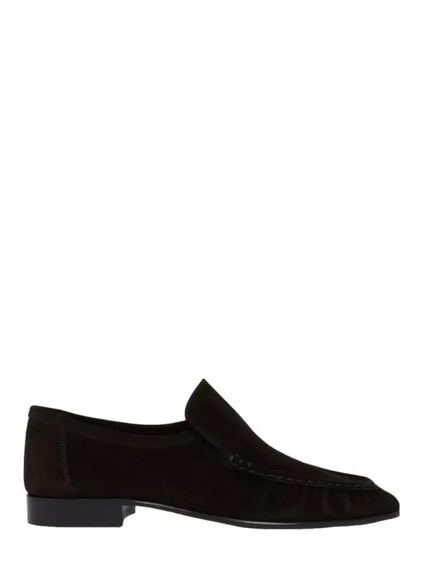 THE ROW Suede Loafers - Brown