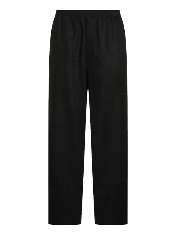 JIL SANDER Mid Rise Straight Leg Trousers - Black