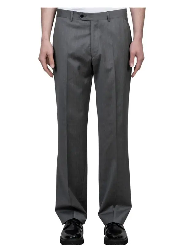 SUNFLOWER Tailored Trousers With Belt Loops And Pleats - Black