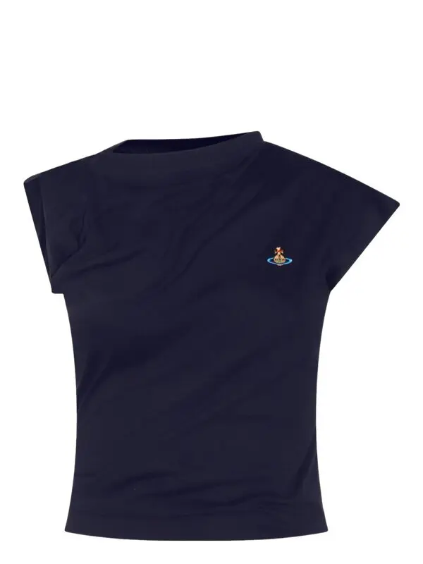 VIVIENNE WESTWOOD Orb Logo Sleeveless Top - Navy
