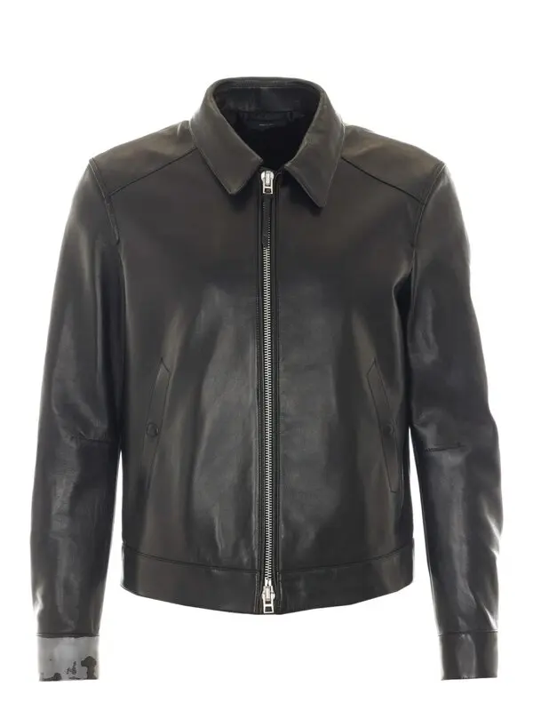 TOM FORD Zip-up Leather Jacket - Black