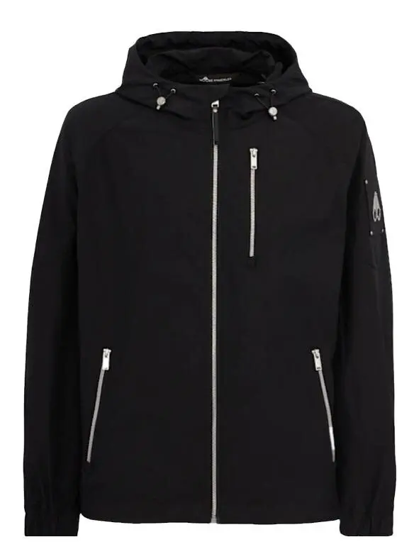 Moose Knuckles Charlesbourg Hooded Zip-up Jacket - Black