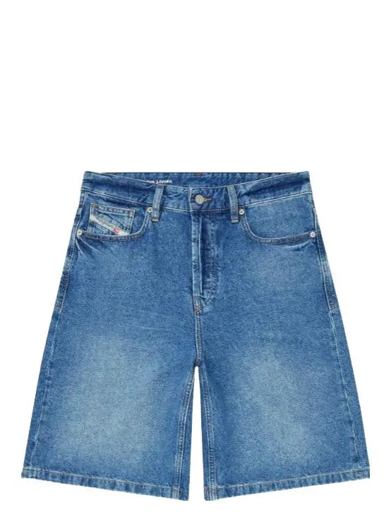 DIESEL® D-sire High-waisted Five-pocket Denim Shorts - Blue