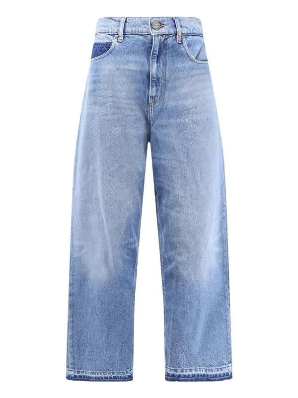 Pinko High-rise Straight-leg Jeans - Blue