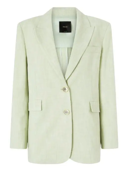Pinko Faith Single-breasted Blazer - White