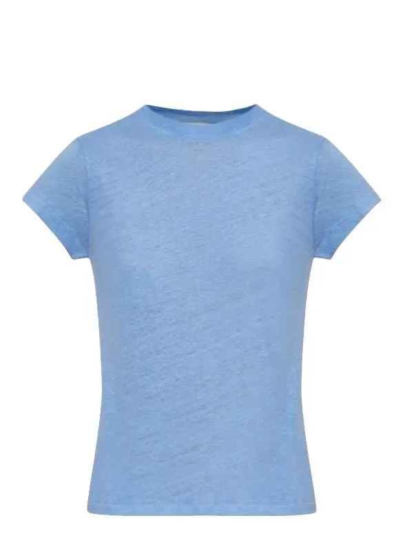 IRO PARIS Third Short-sleeve Linen T-shirt - Blue