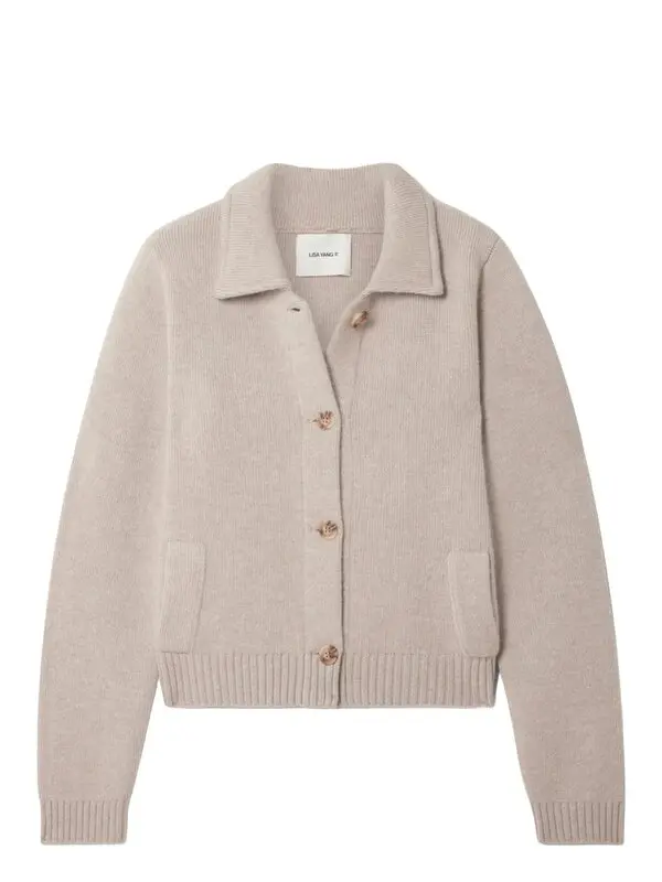 LISA YANG Cashmere Cardigan - Nude
