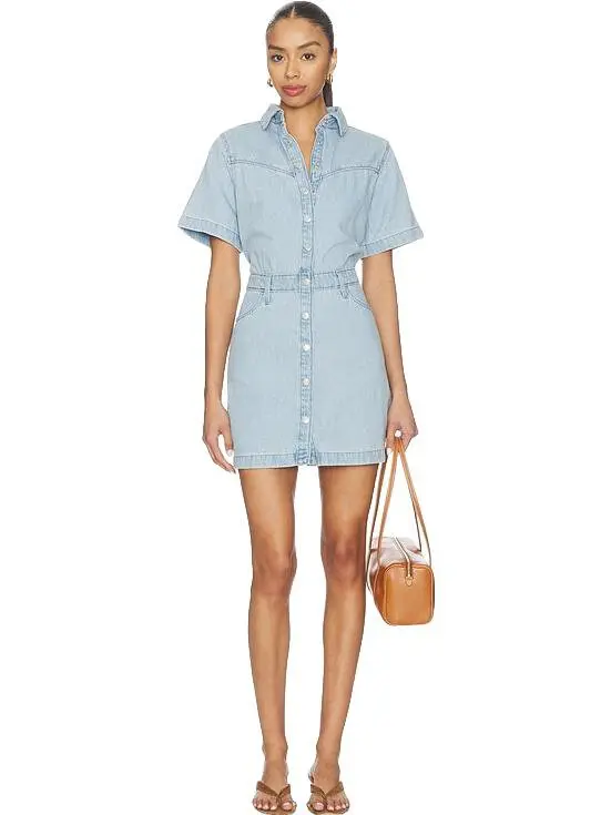 LEVI'S Short Sleeve Western Dress - Blue