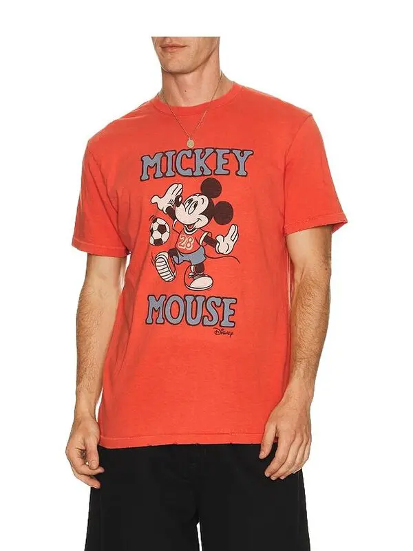 Junk Food Mickey Mouse Soccer Tee In . Also - Red