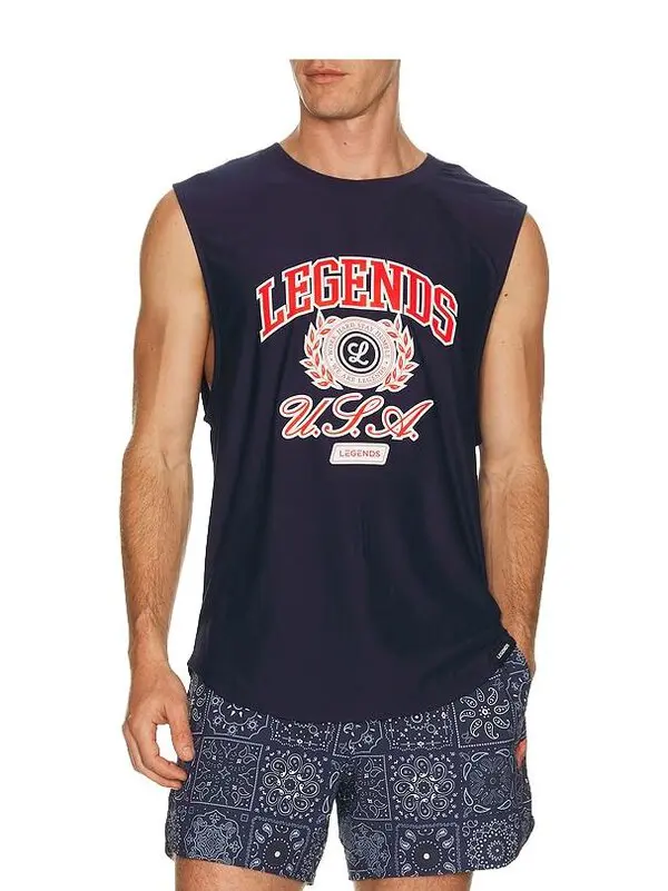 LEGENDS Circuit Usa Tank - Navy