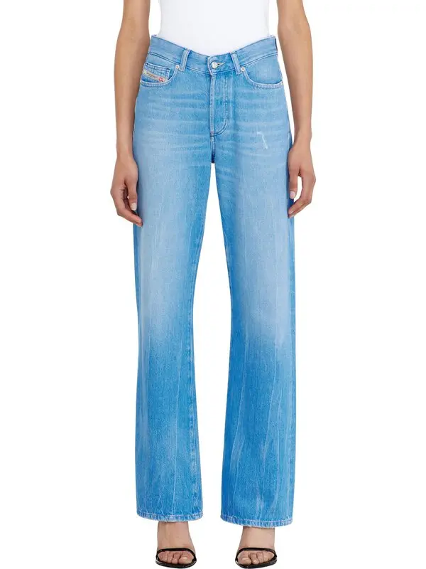 DIESEL® D-sent High Waist Regular Fit Jeans - Blue