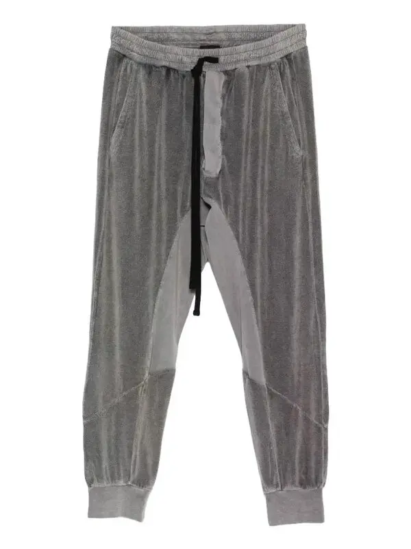 THOM KROM Panelled Drawstring Track Pants - Grey