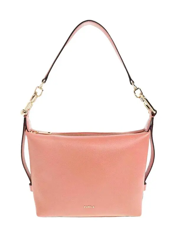 Furla Grained Leather Tote Bag - Pink