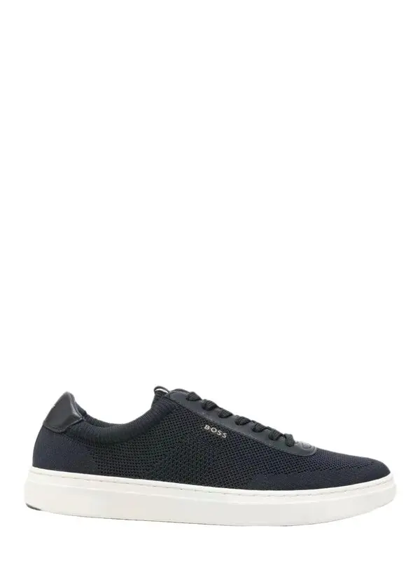 Emporio Armani Round-toe Lace-up Sneakers - Blue
