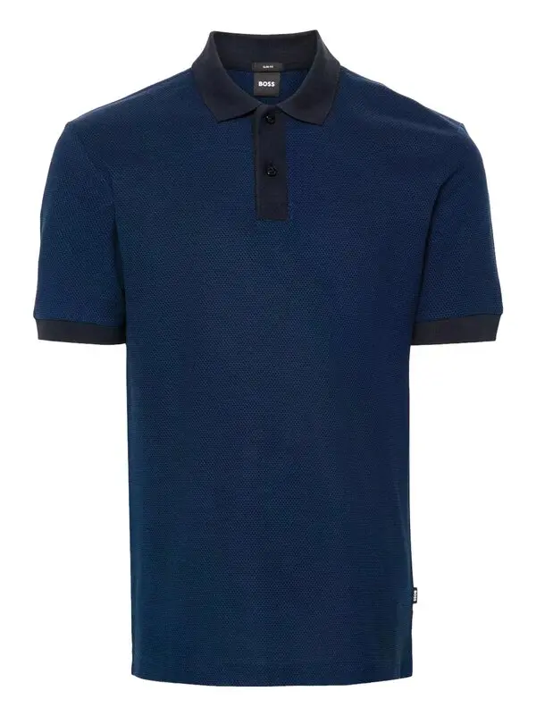 BOSS Short-sleeve Piqué Polo Shirt - Blue