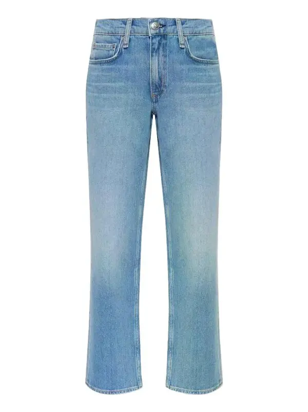 Rag & Bone Faded Straight-leg Jeans - Blue