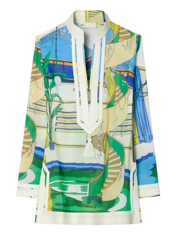Tory Burch Printed Tunic - Neutrals