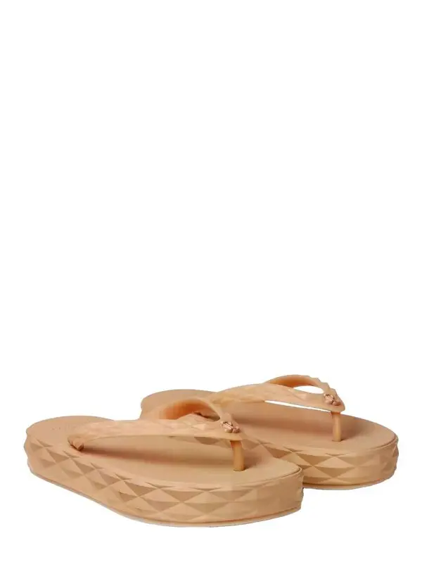 JIMMY CHOO Diamond Flip-flops - Neutrals
