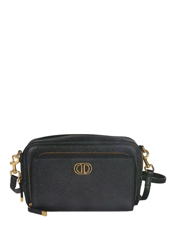 Dior Caro Calfskin Double-pouch Bag - Black