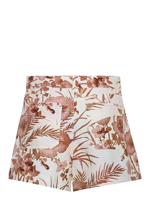 Cara Cara Xenia Floral Print Shorts - Neutrals
