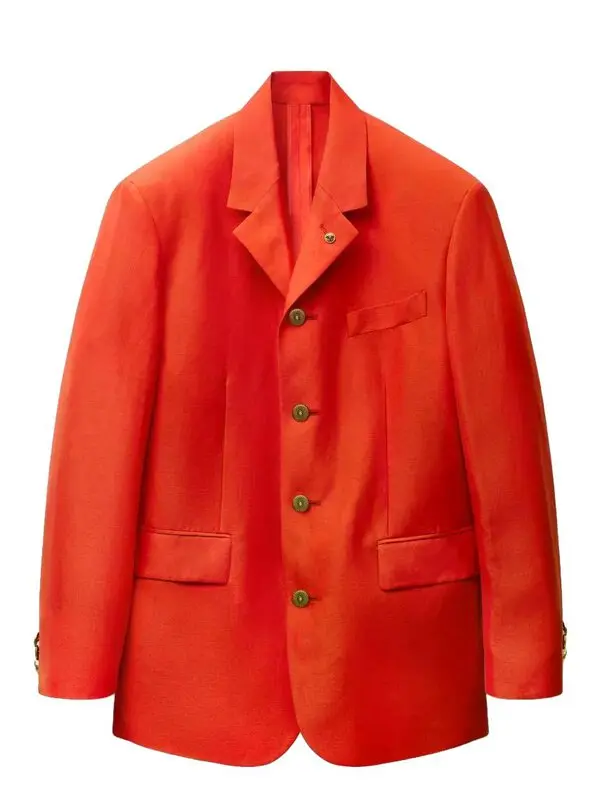 Versace Wool-linen Blazer - Red