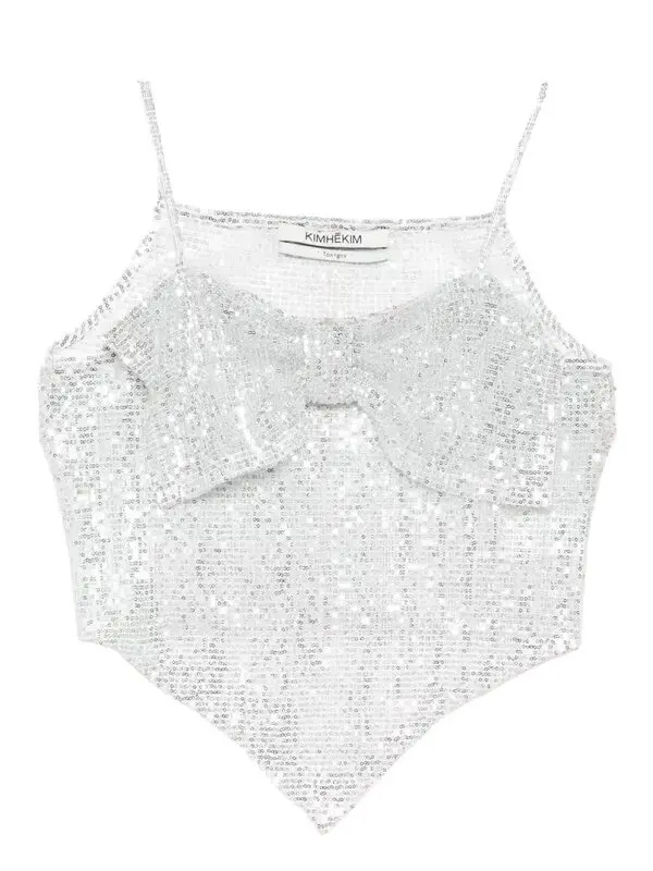 KIMHEKIM Monroe Sequin Embellished Top - Grey