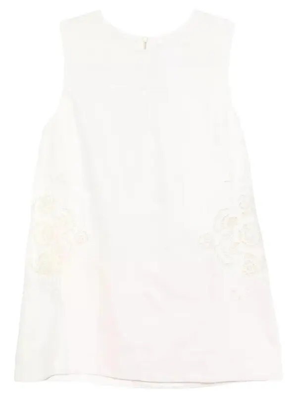 Aje Halo Embroidered Mini Dress - Neutrals