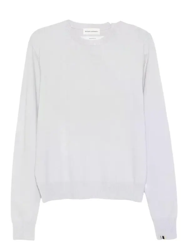 Extreme Cashmere Crew Neck Long Sleeve Sweater - Grey