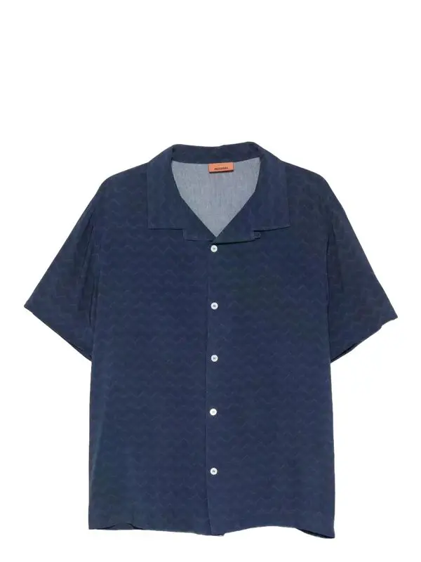 Missoni Zigzag-print Shirt - Blue