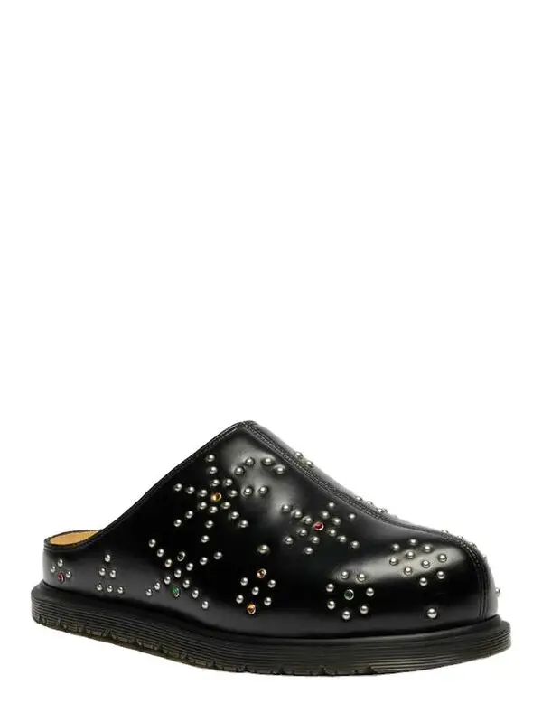 Dr. Martens San Studded Leather Mules - Black