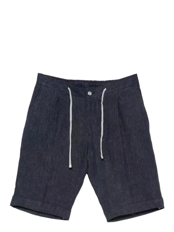 BARBA NAPOLI Capri Drawstring Deck Shorts - Blue