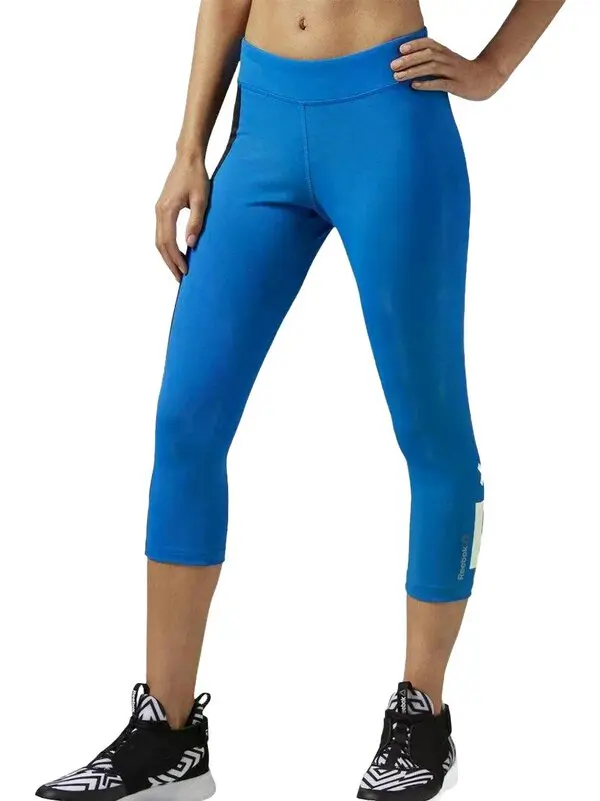 REEBOK Dance Capri Leggings - Blue