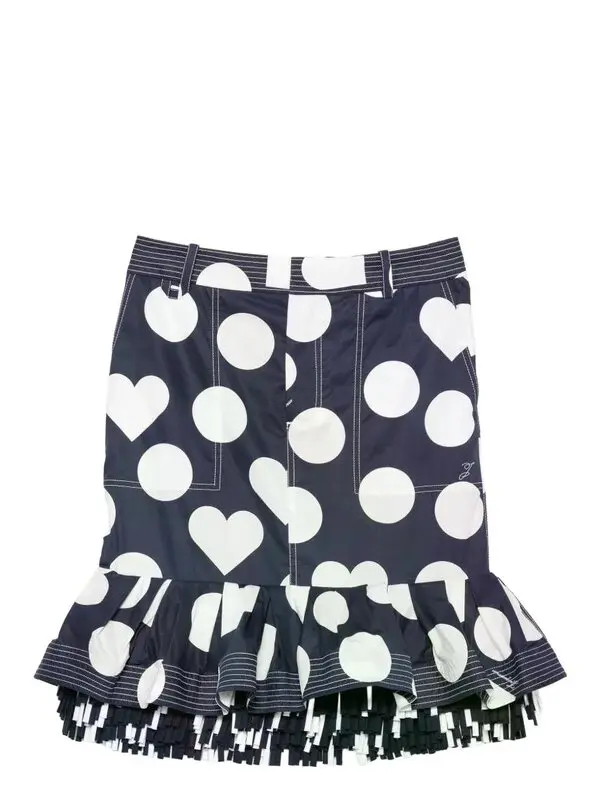 Jacquemus La Jupe Cabana Ruffled-hem Midi Skirt - Blue