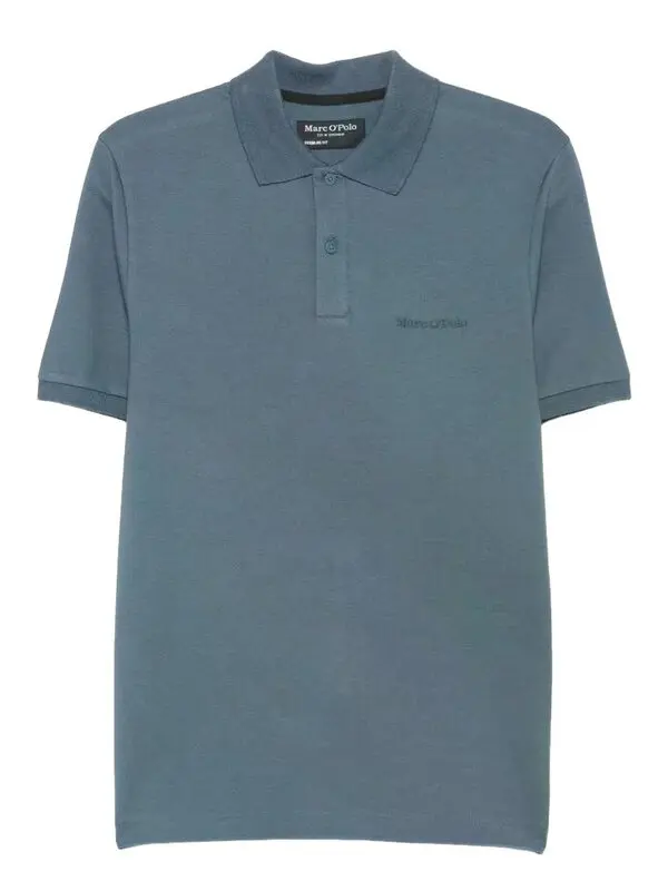 Marc O'polo Logo-embroidered Polo Shirt - Blue