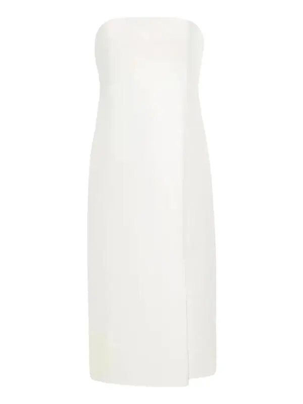 Adam Lippes Carina Strapless Tunic - Neutrals
