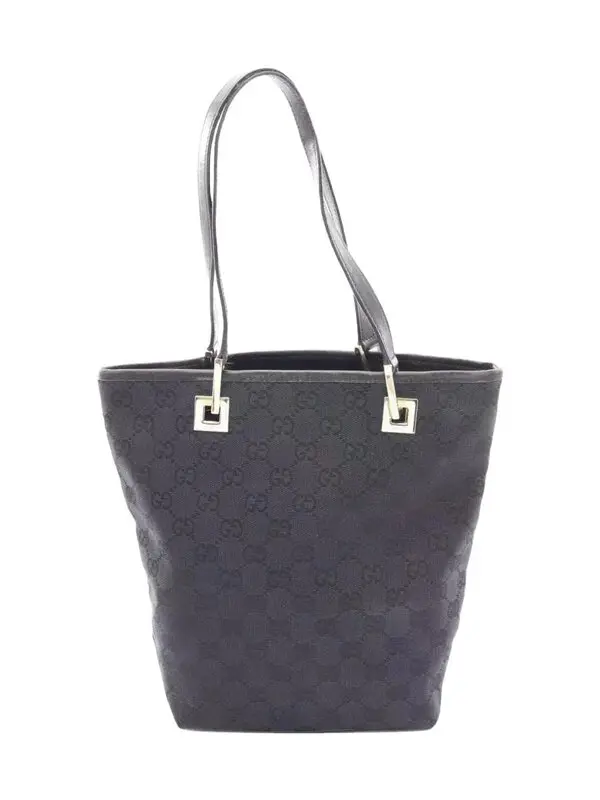 Gucci Gg Canvas Tote Bag - Black
