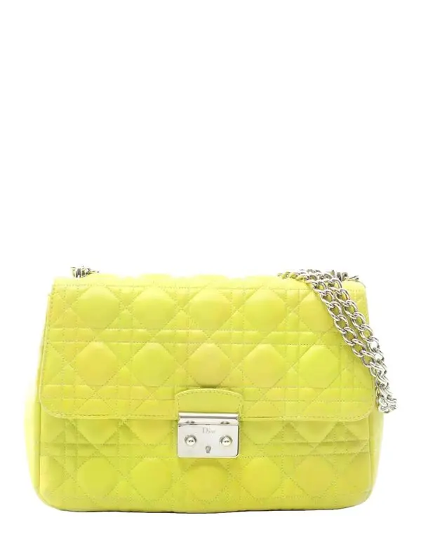 Dior 2000s Cannage Shoulder Bag - Yellow