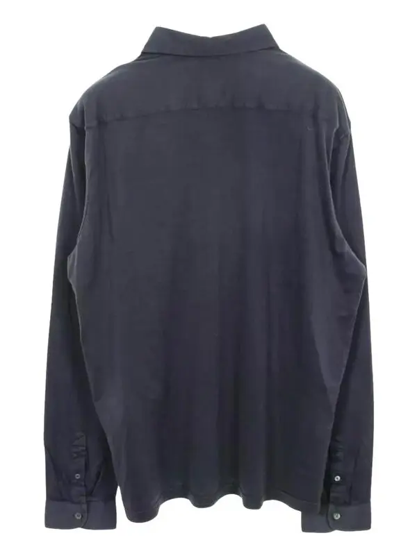 Prada Triangle Logo Long-sleeve Shirt - Blue