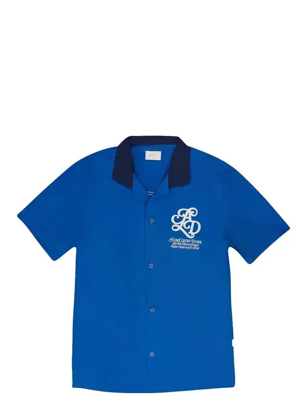 Aimé Leon Dore Logo-print Bowling Shirt - Blue