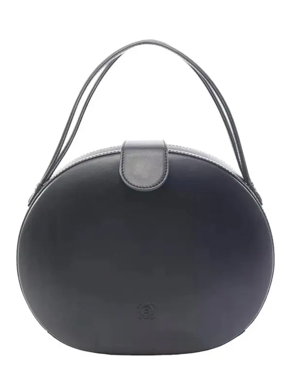 Loewe Anagram Leather Handbag - Black