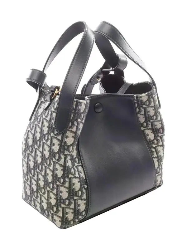 Dior Oblique Jacquard Bucket Bag - Blue