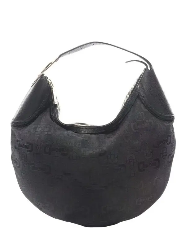 Gucci Horsebit Shoulder Bag - Black