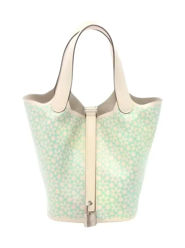 Hermès 2022 Pm Picotin Lock Lucky Daisy Tote Bag - Neutrals