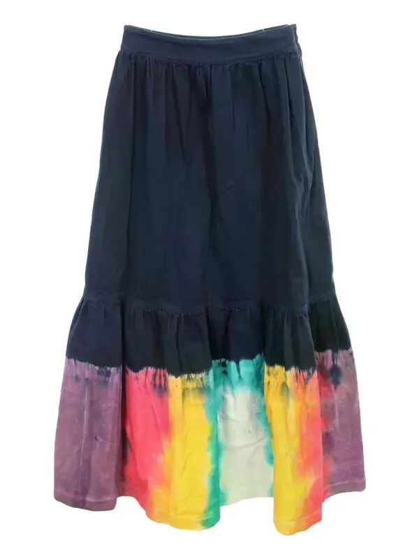 Dior Tie-dye Maxi Skirt - Blue