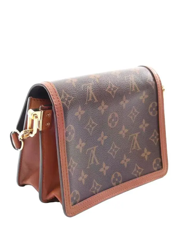 LOUIS VUITTON Dauphine Mini Monogram Reverse Crossbody Bag - Brown