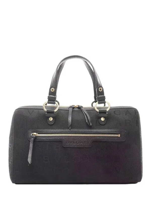 BVLGARI Logomania Boston Handbag - Black